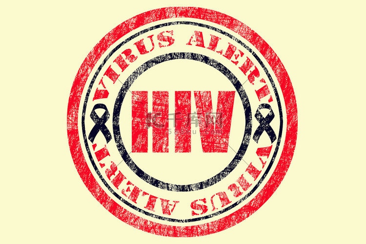 HIV、艾滋病病毒警报概念高清摄影大图-千库网