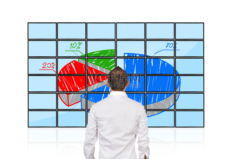 看图表的人高清摄影大图-千库网