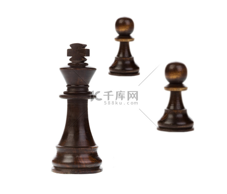 国际象棋国王站高清摄影大图-千库网
