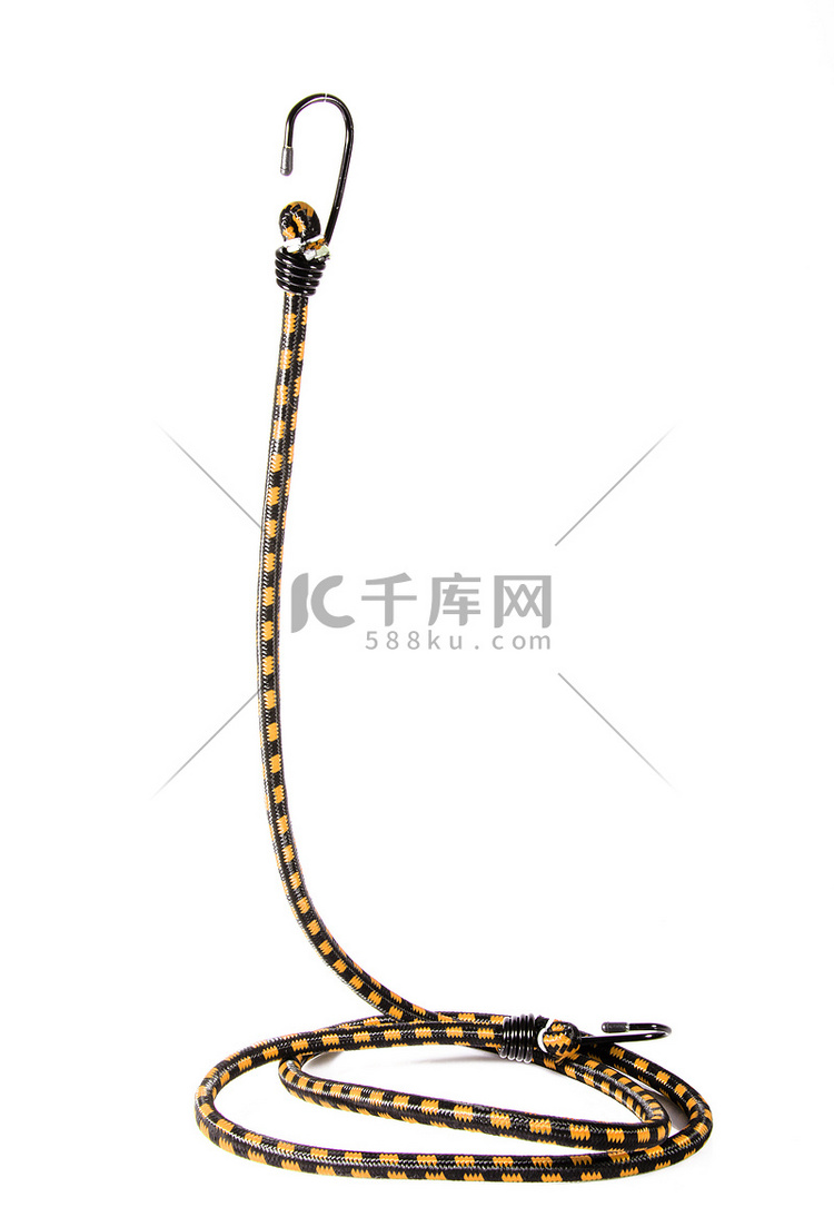 白底弹力绳高清摄影大图-千库网