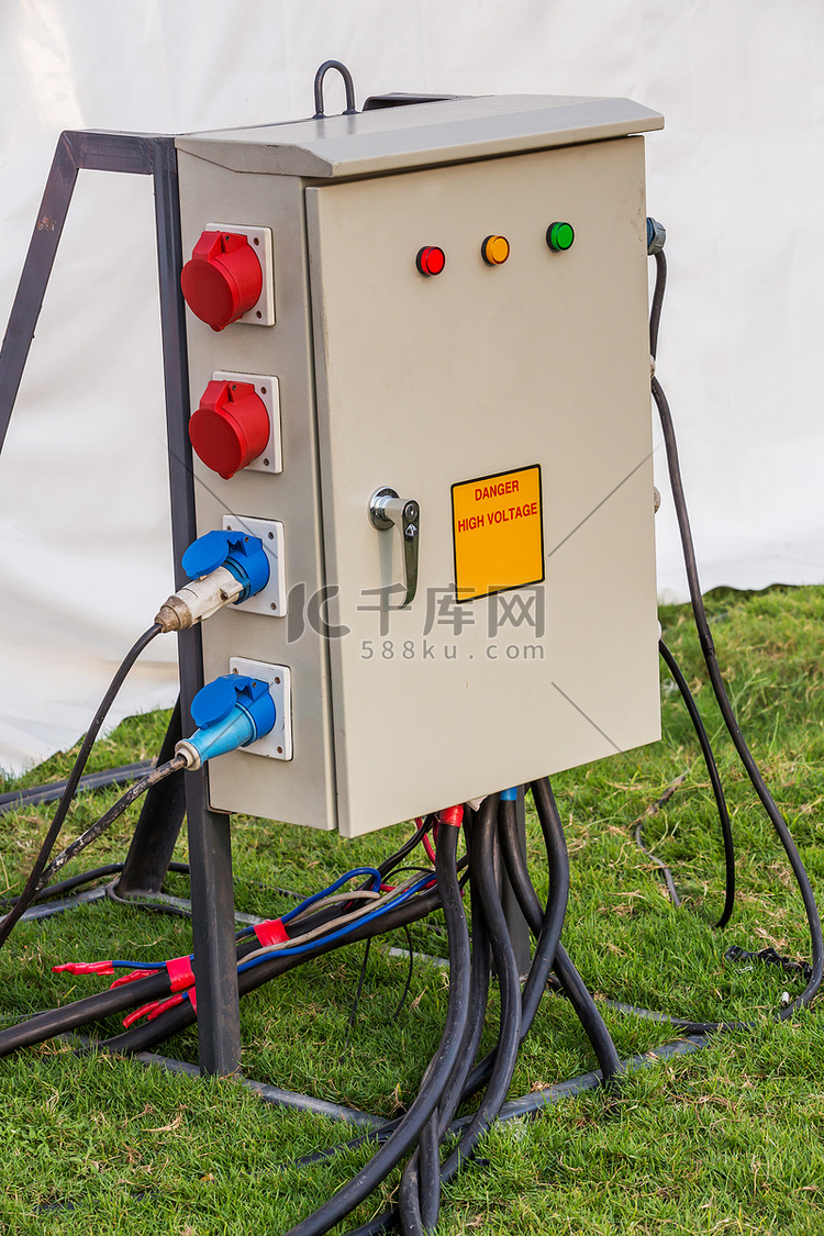 工业配电插座箱高清摄影大图-千库网
