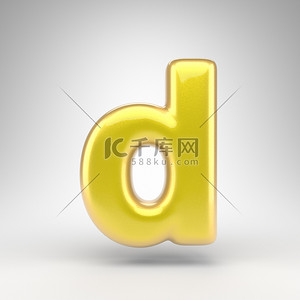 白色背景上的字母 D 小写。高清摄影大图-千库网