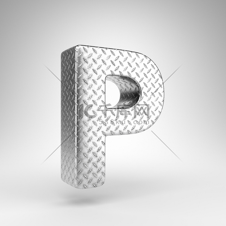 白色背景上的大写字母 P。高清摄影大图-千库网
