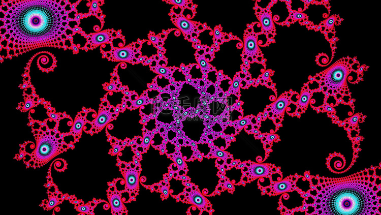 Mandelbrot 分形缩放模式高清摄影大图-千库网
