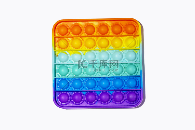 五颜六色的 pop it 玩具关闭。高清摄影大图-千库网