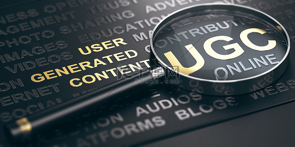 UGC，用户生成的内容。高清摄影大图-千库网