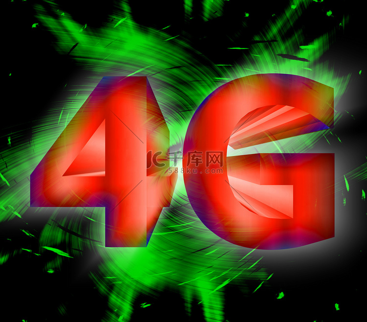 4G 网络符号高清摄影大图-千库网