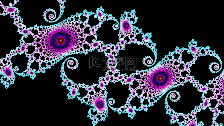 Mandelbrot 分形缩放模式高清摄影大图-千库网