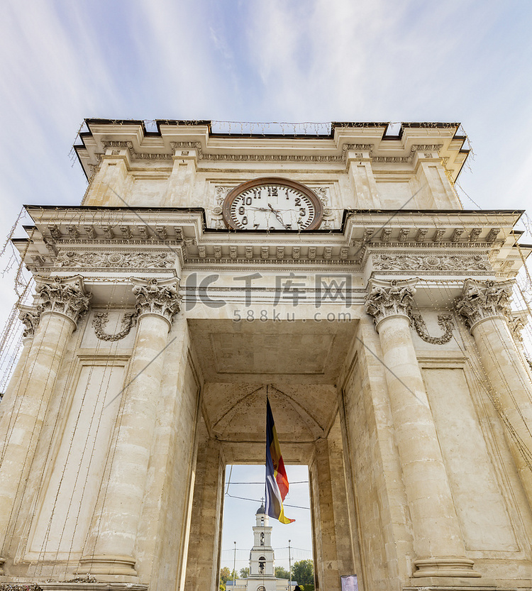 基希讷乌的凯旋门高清摄影大图-千库网