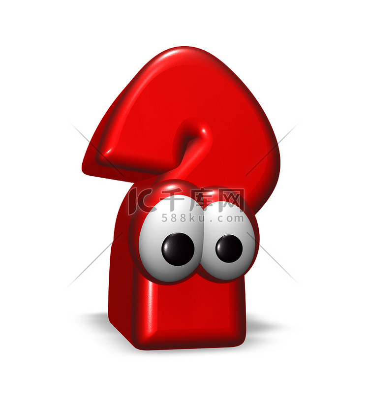 卡通问号高清摄影大图-千库网