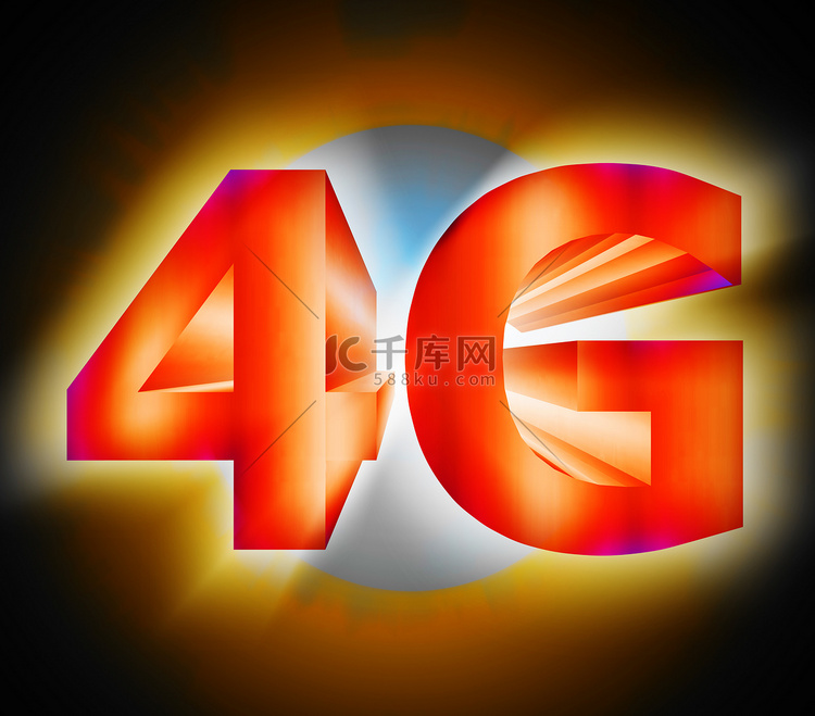 4G 网络符号高清摄影大图-千库网