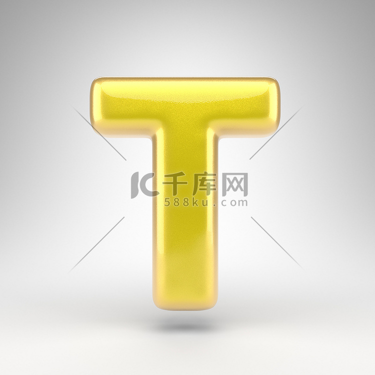 白色背景上的大写字母 T。高清摄影大图-千库网