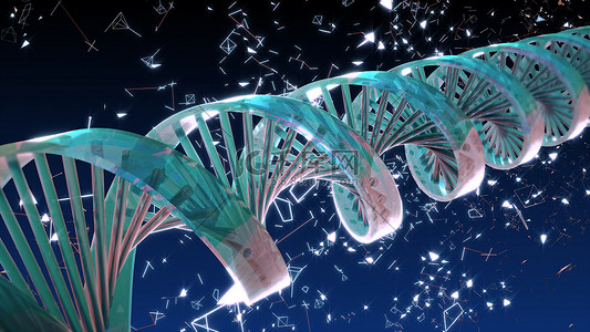 与旋转抽象 Dna 的背景。 高清摄影大图-千库网