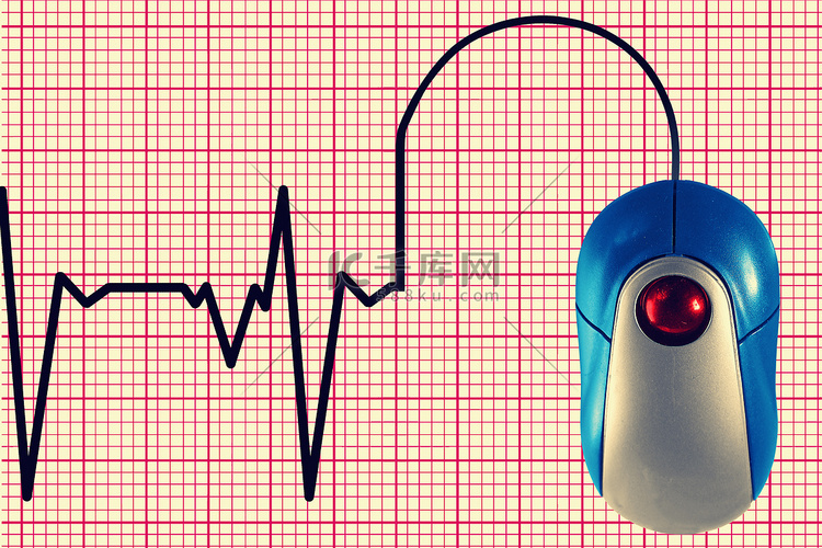 心电图 (ECG) 概念高清摄影大图-千库网