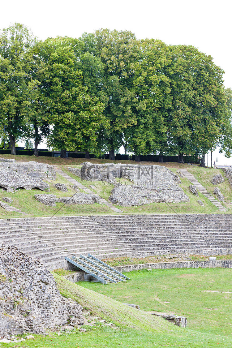 "罗马剧院，Autun，勃艮第，法国"高清摄影大图-千库网