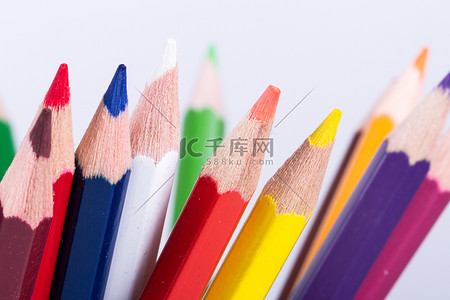 彩色铅笔高清摄影大图-千库网