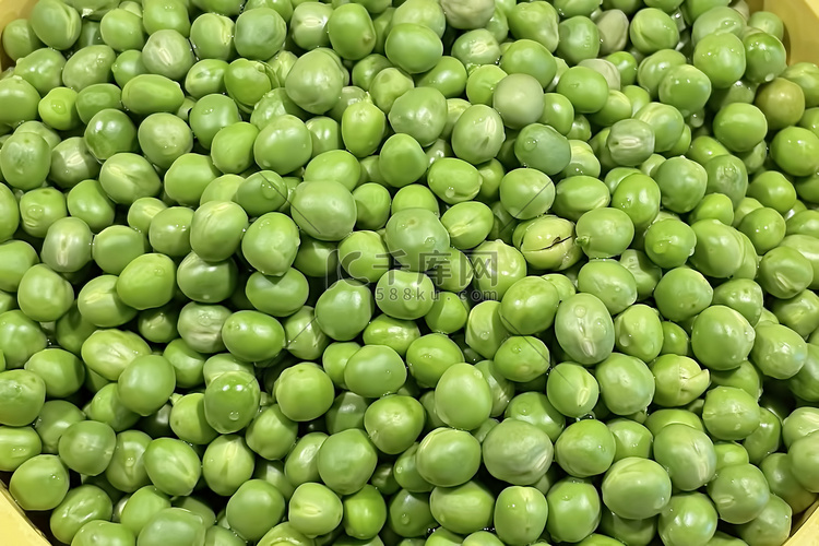 准备煮豌豆种子高清摄影大图-千库网