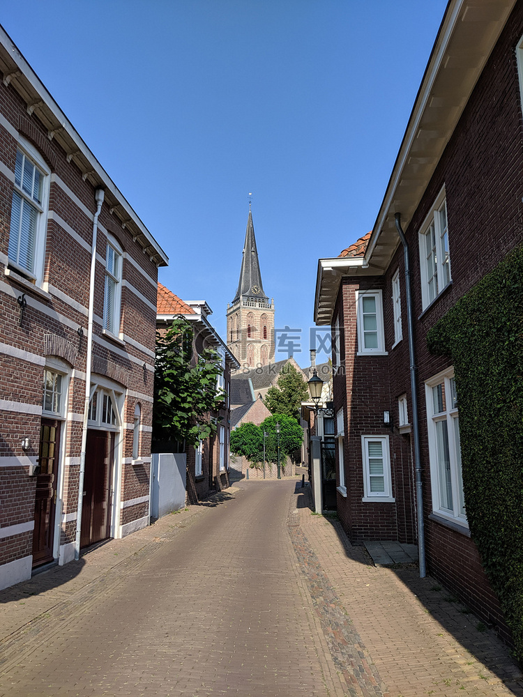 Lochum 的 Gudula 教堂高清摄影大图-千库网