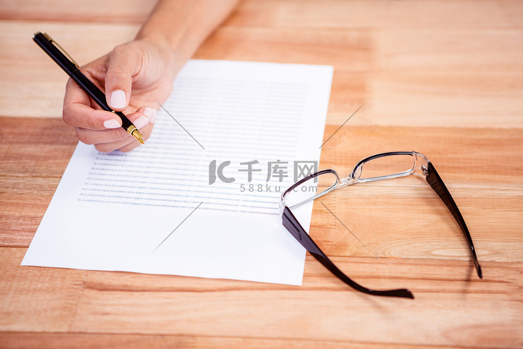 手写笔记的一部分高清摄影大图-千库网