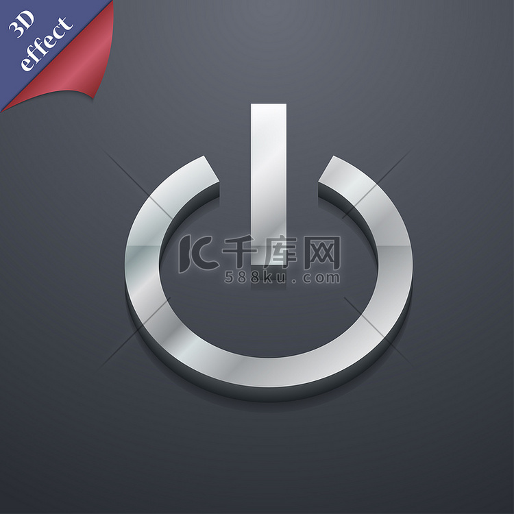 电源图标符号。 高清摄影大图-千库网