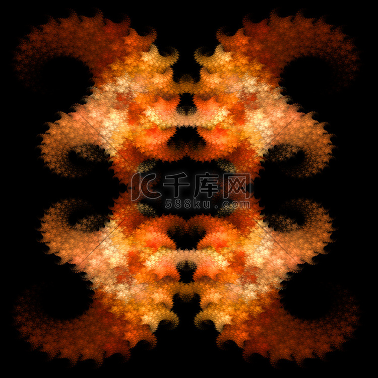 抽象对称分形背景高清摄影大图-千库网