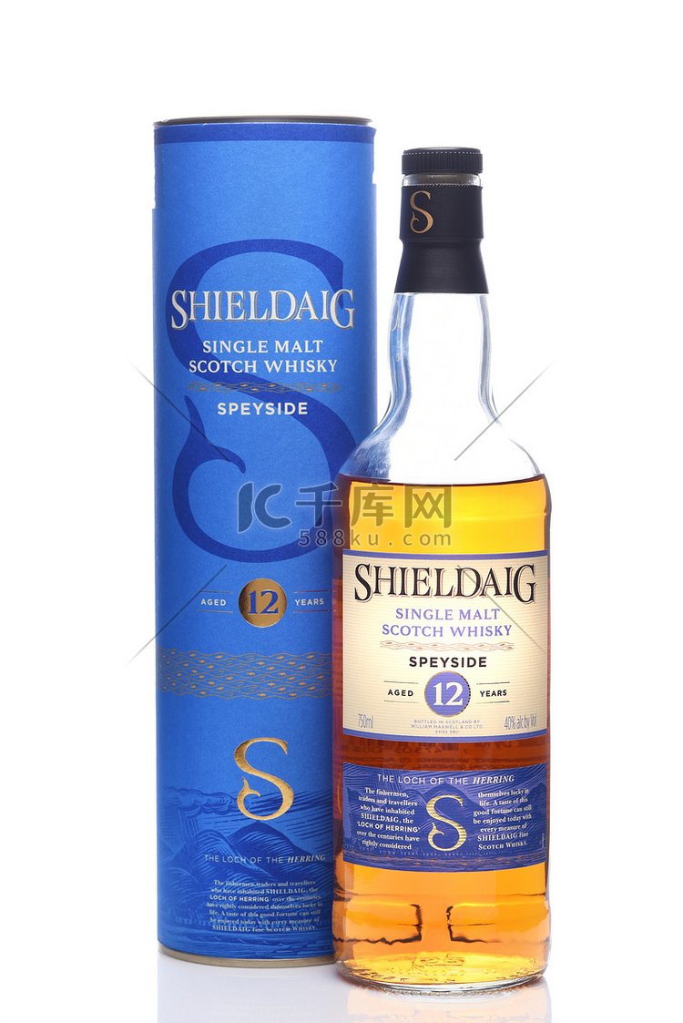 Shieldaig 单一麦芽威士忌高清摄影大图-千库网