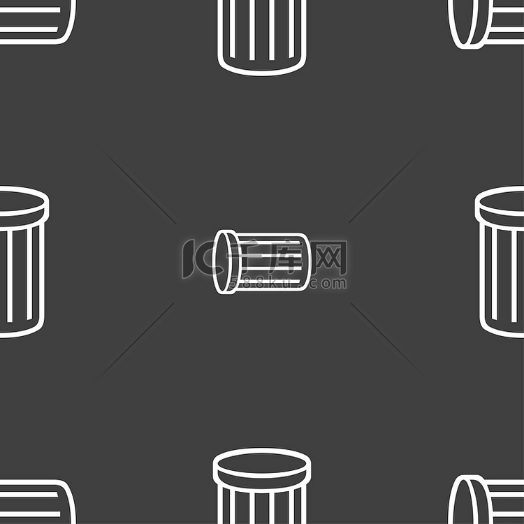 回收站标志图标。高清摄影大图-千库网