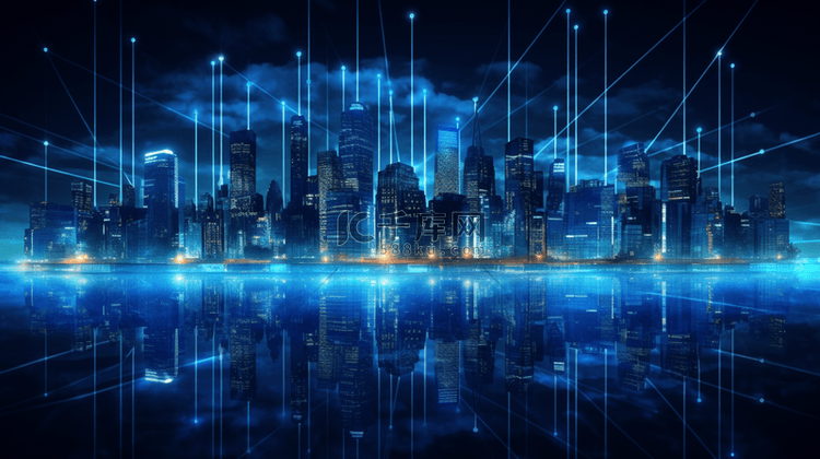 数字化城市背景科技未来物联网背景图片免费下载_海报banner/高清大图_千库网(图片编号6429450)