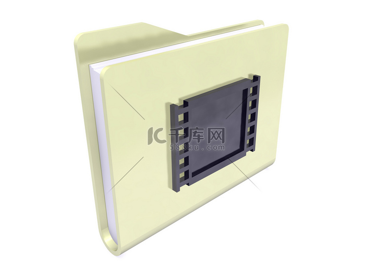 电影文件夹图标高清摄影大图-千库网