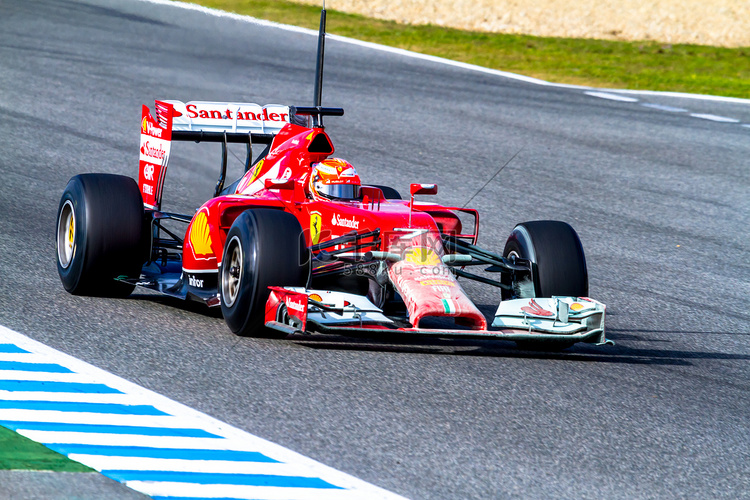 法拉利车队 F1，基米莱科宁，2014高清摄影大图-千库网