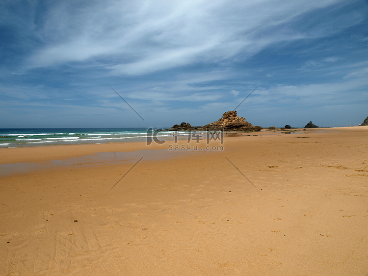 “Praia do Castelejo，靠近 Vila Do Bispo，阿尔加维，葡萄牙”高清摄影大图-千库网