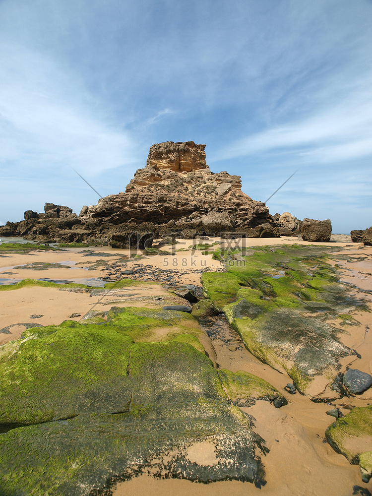 “Praia do Castelejo，靠近 Vila Do Bispo，阿尔加维，葡萄牙”高清摄影大图-千库网