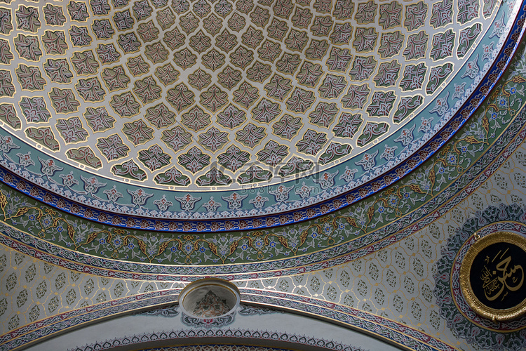 奥斯曼时代的花卉艺术图案示例高清摄影大图-千库网