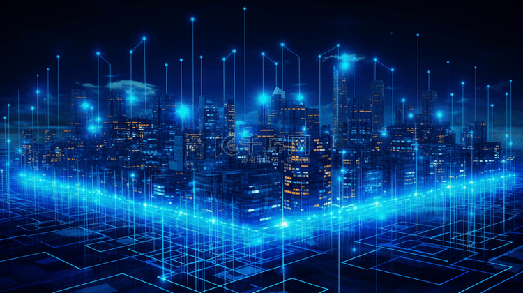 数字化城市背景科技未来物联网背景图片免费下载_海报banner/高清大图_千库网(图片编号6429441)