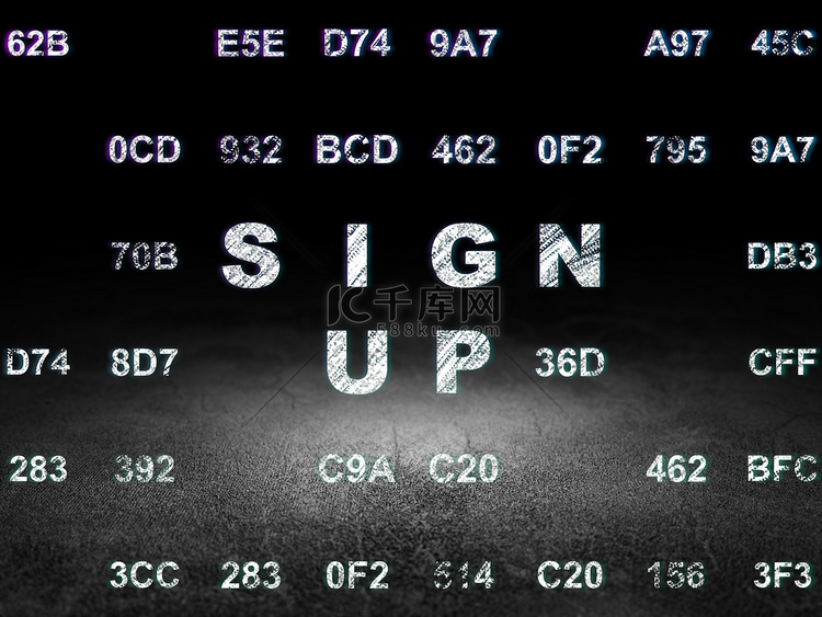 Web 开发概念：在 grunge 暗室中注册高清摄影大图-千库网