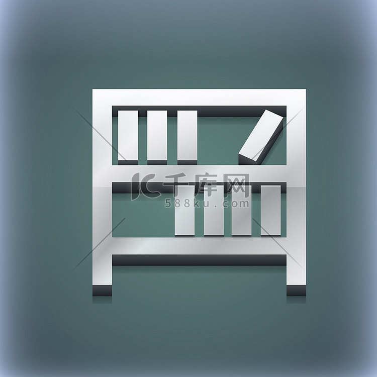 书架图标符号。 高清摄影大图-千库网