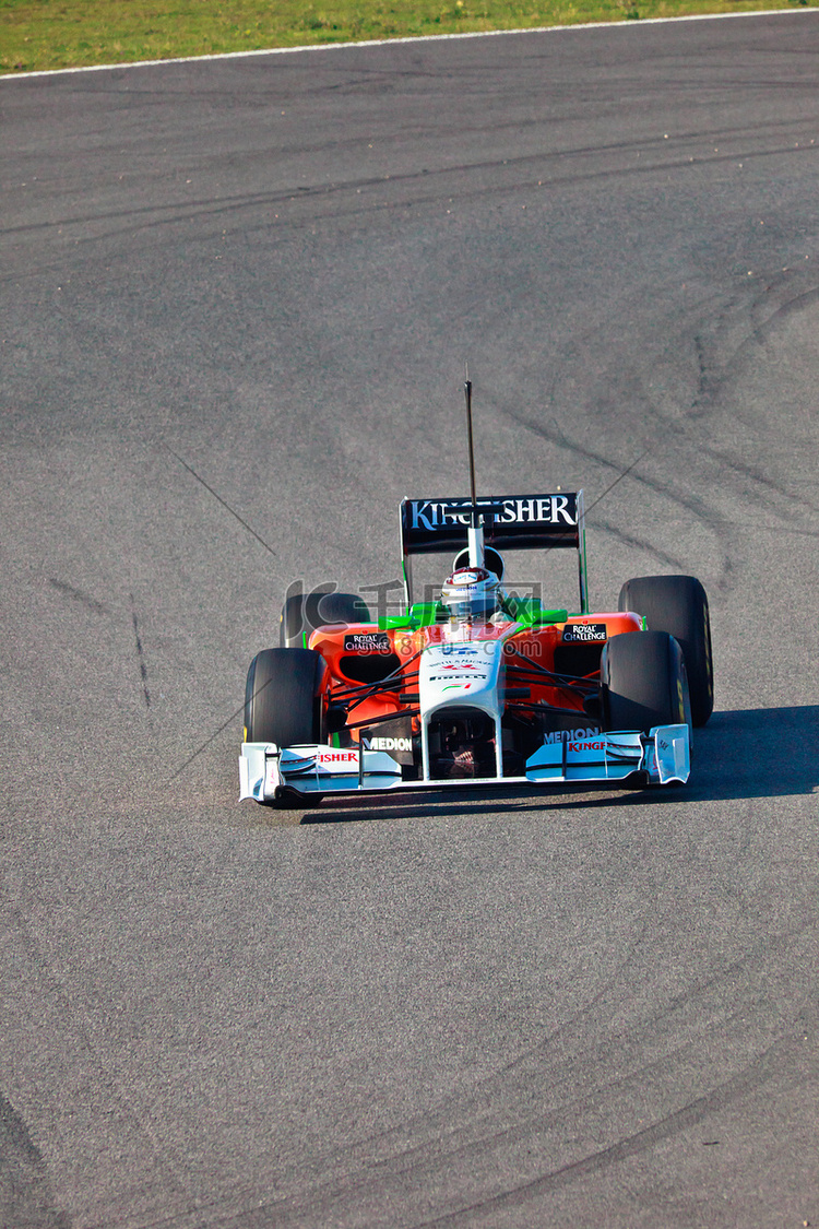 “Team Force India F1，Adrian Sutil，2011”高清摄影大图-千库网