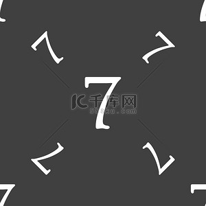 七号图标标志。高清摄影大图-千库网