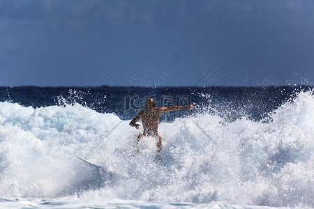 在澳大利亚冲浪高清摄影大图-千库网