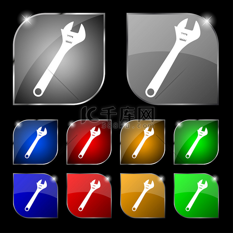 扳手图标标志。高清摄影大图-千库网