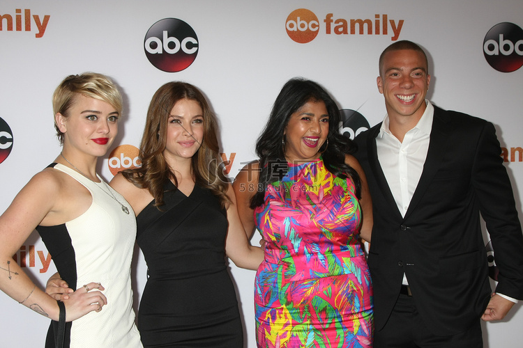 Jordan Hinson、Paige Spara、Punam Patel、Murray 在 ABC TCA 2015 年夏季新闻巡回派对上 ...