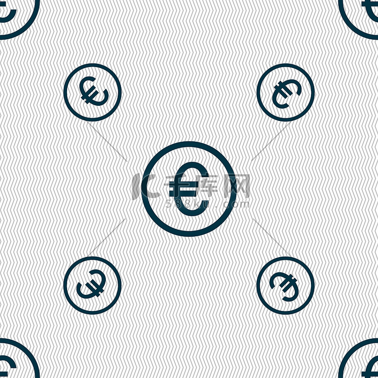 欧元图标标志。高清摄影大图-千库网