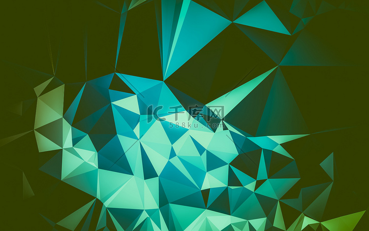 抽象低聚背景，几何三角形高清摄影大图-千库网