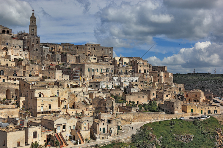 Matera, Basilikata, Italy., Old Town, Sassi, cave settlements Sassi Tu ...