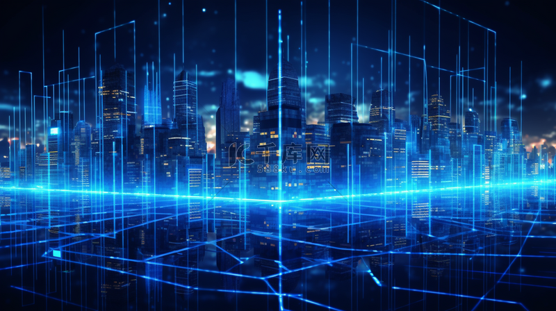 数字化城市背景科技未来物联网背景图片免费下载_海报banner/高清大图_千库网(图片编号6429438)