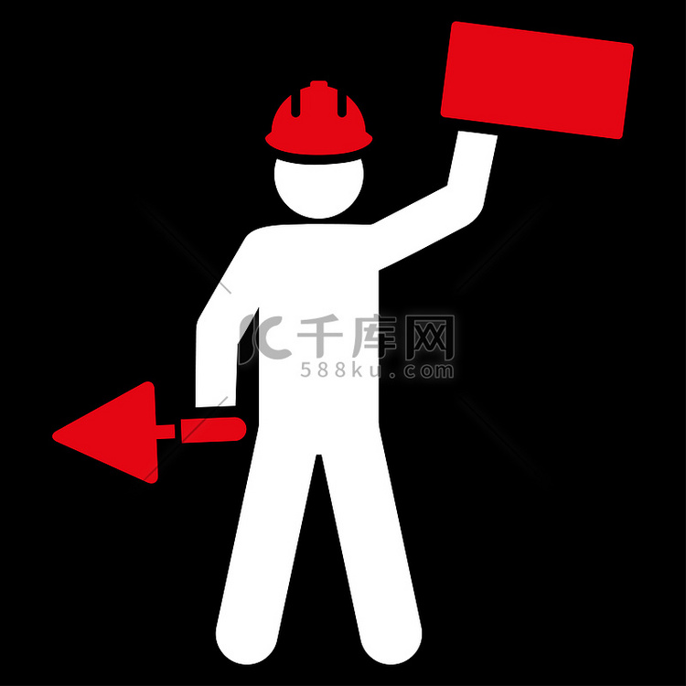 Basic Plain Icon Set 中的 Builder 图标高清摄影大图-千库网
