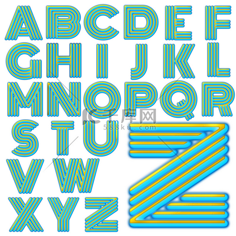 Abc 字母表矢量设计高清摄影大图-千库网