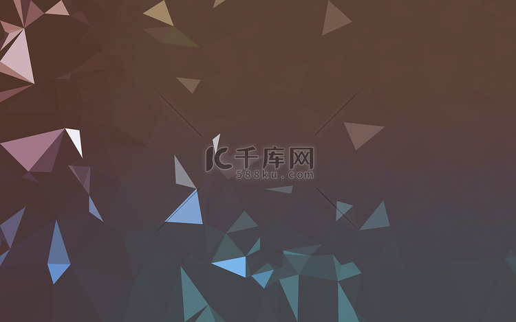 抽象低聚背景，几何三角形高清摄影大图-千库网