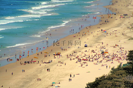 冲浪者天堂黄金海岸高清摄影大图-千库网