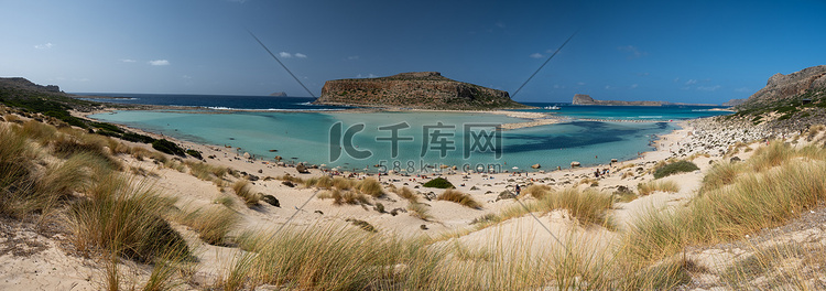 Balos Beach Cret Greece, Balos 海滩是希腊最美丽的海滩之一，位于希腊岛高清摄影大图-千库网